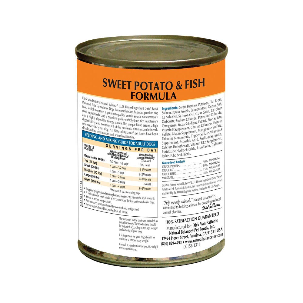 Natural Balance Wet Dog Food Sweet Potato & Fish | Delivery in Malaysia
